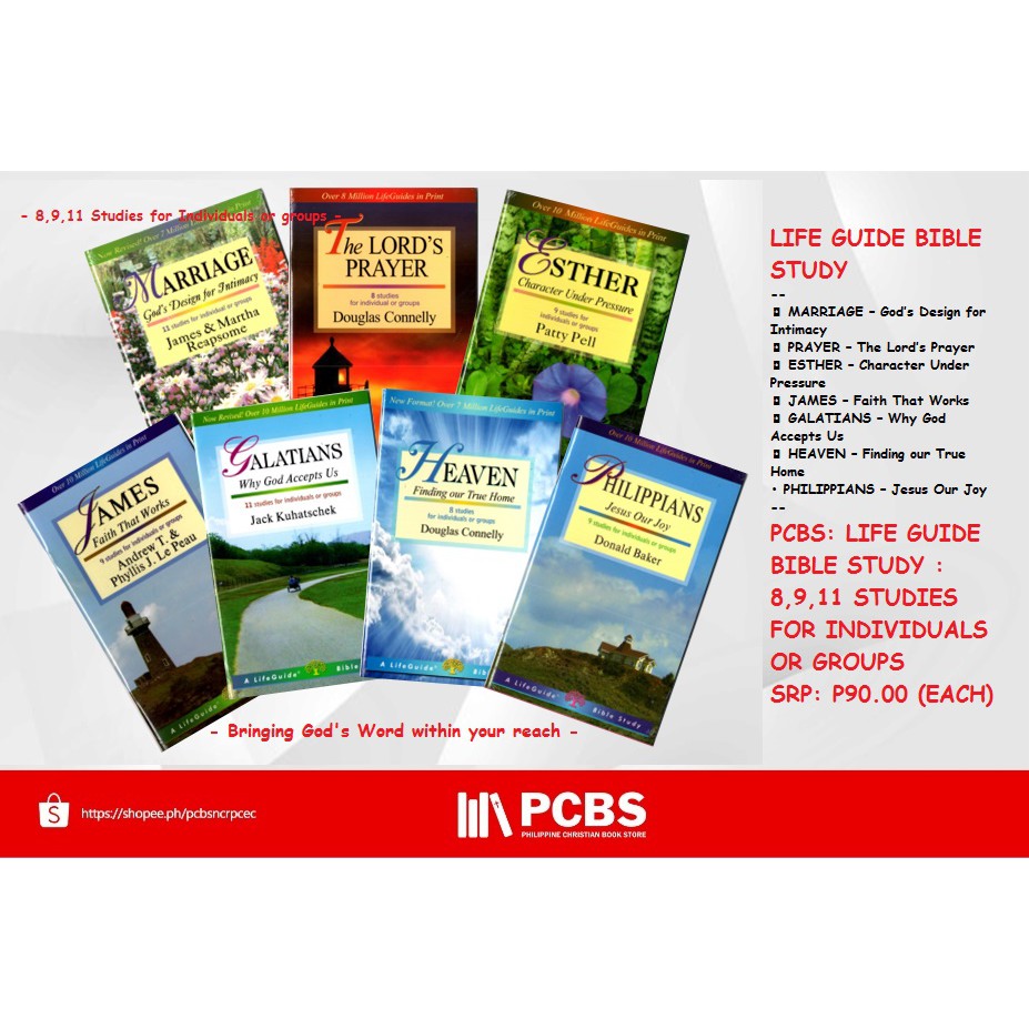 PCBS Life Guide Bible Study - 8 9 11 Studies for Individuals or Groups ...