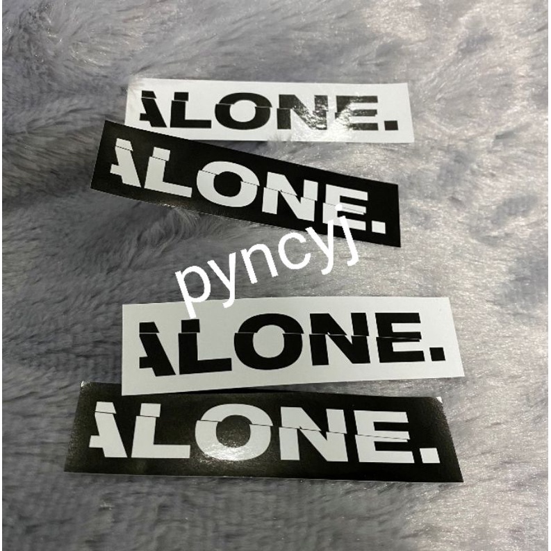 ALONE Sticker From Def 1st Exhibition | Shopee Philippines