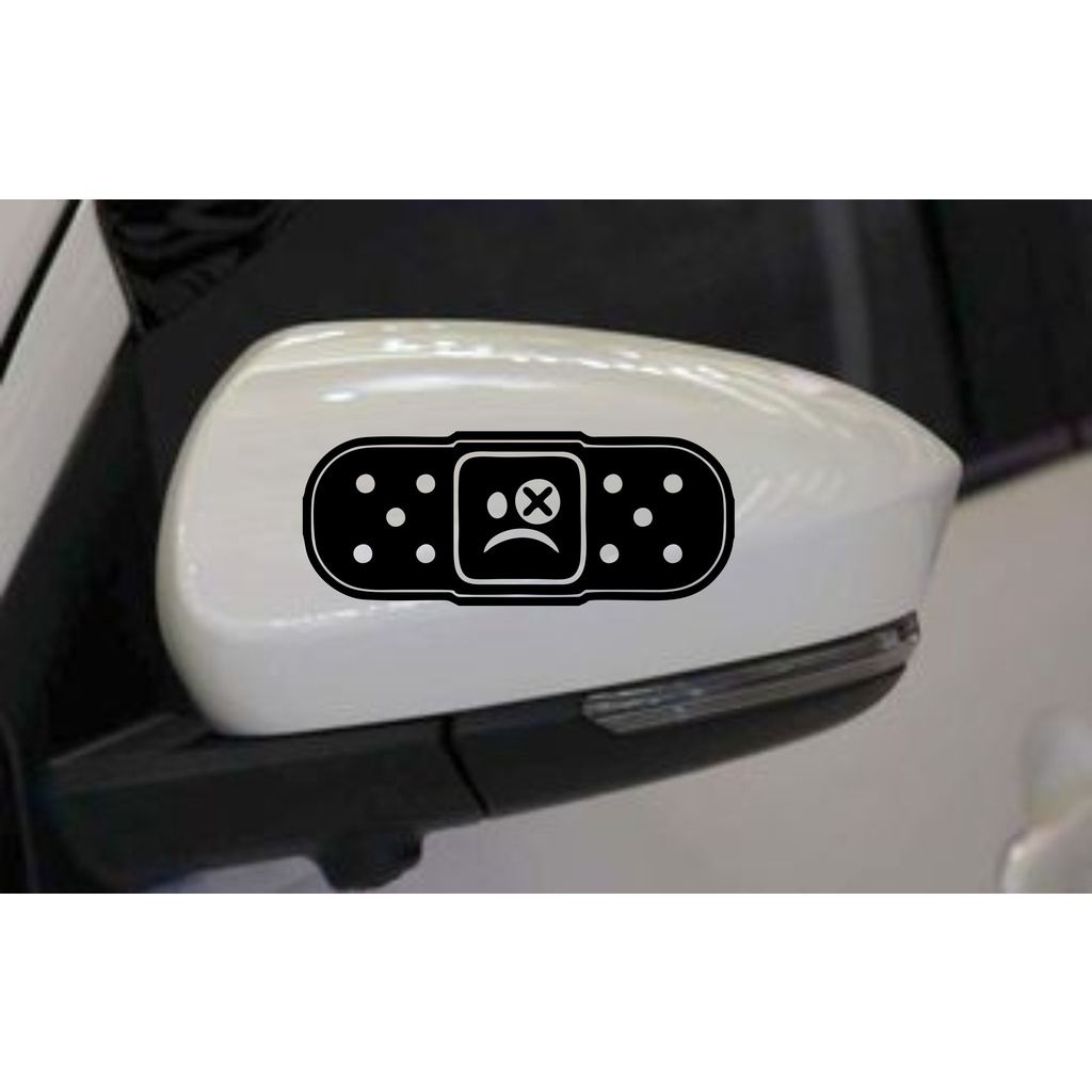 Cutting Sticker JDM Band Aid Plaster Car Rearview Mirror Sticker ...
