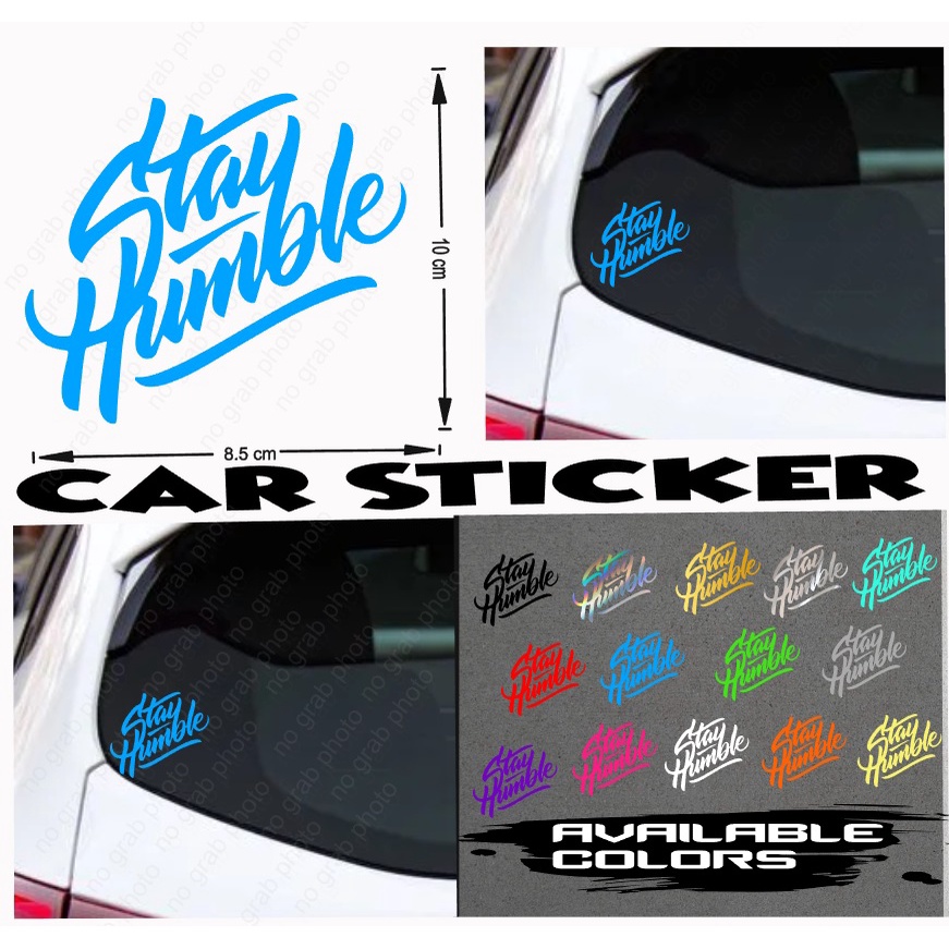 Stay Humble sticker Decals | Shopee Philippines