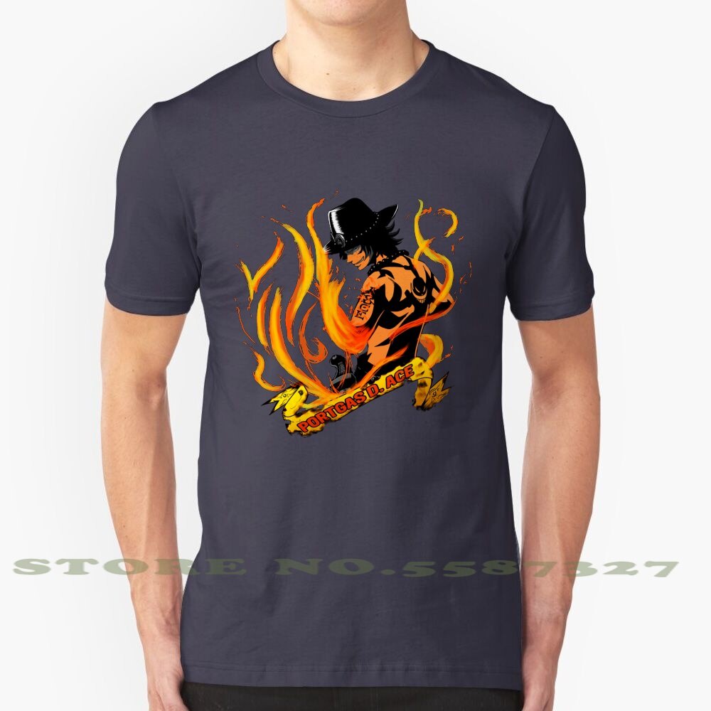 Ace V2 Graphic Custom Tshirt Portuguese Ace Pirate Fire Flame One Piece ...