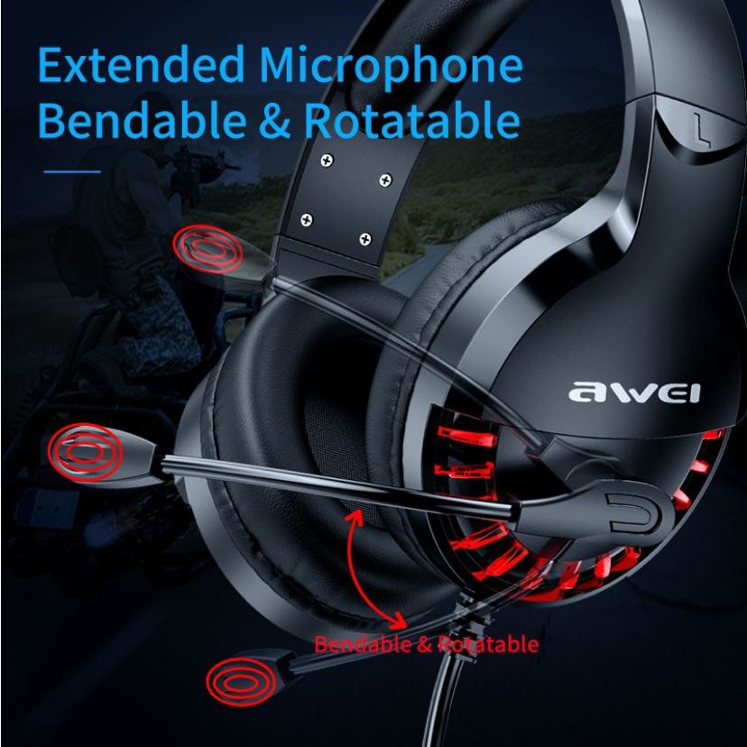 Awei Es-770I Head Mounted E-Sports Wired Headphone Gaming Headset With ...