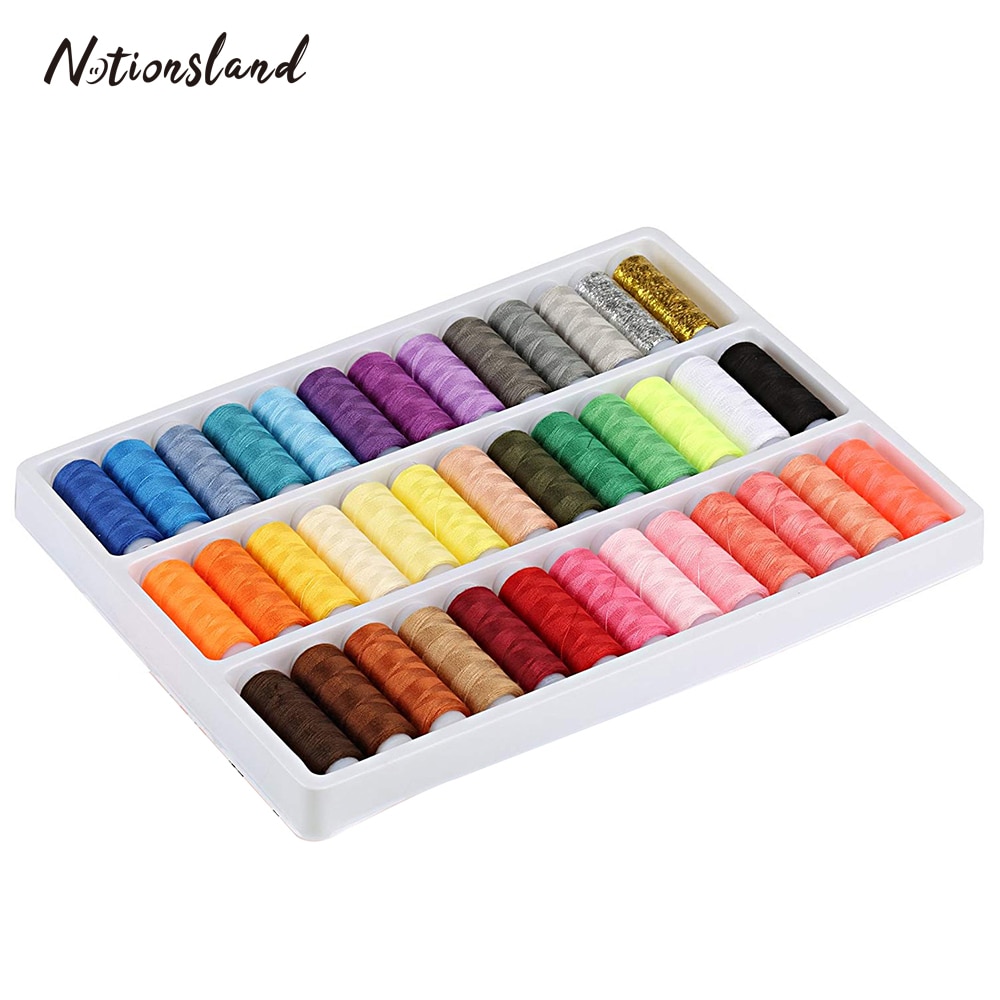 39 Color Sewing Thread Storage Box Packaging Three Layer Divided Manual ...