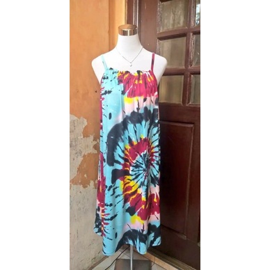 Tie Dye Daster Pambahay Plus Size (Spaghetti) | Shopee Philippines