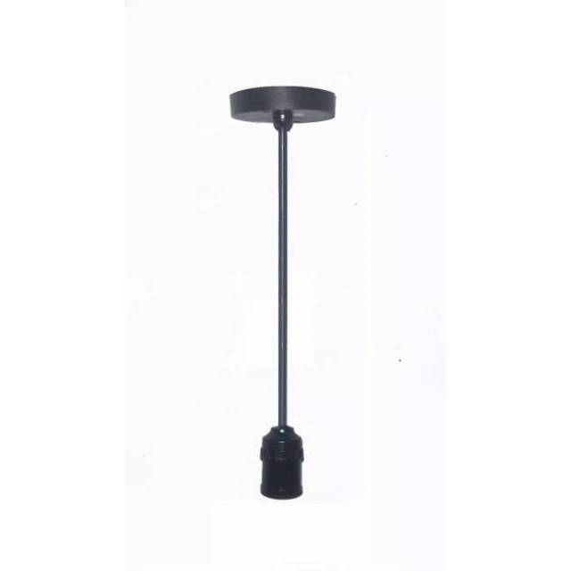 Plain Black Hanging Lamp Fittings E27 1.5 Meter Cable | Shopee Philippines