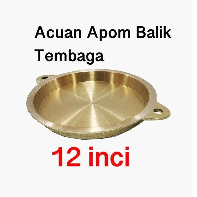 Reference KUIH APOM Back COPPER 12 Inch/COPPER PAN CAKE | Shopee ...
