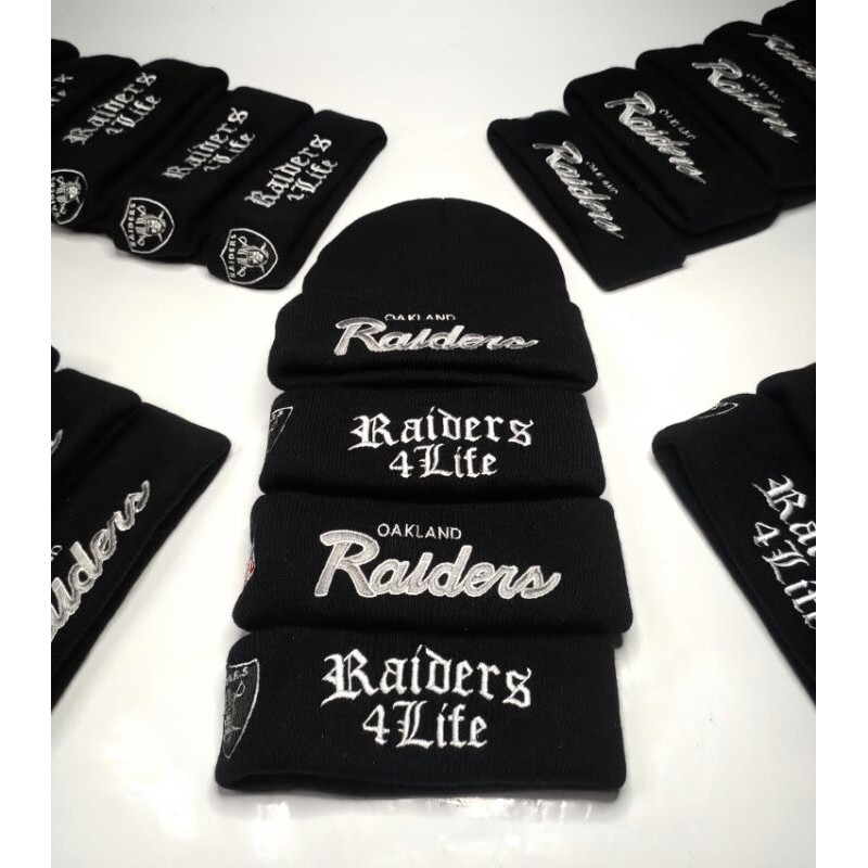 (On Hand) Raiders Bonnet ( Embroidered/Stitch/Quality/with Side Logo's ...