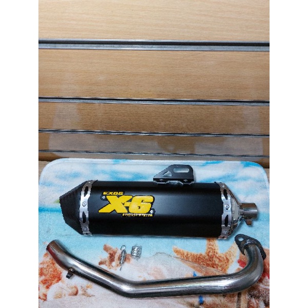 EXOS PIPE X-6 (Nmax Aerox,Click,Sporty,Soulty,Zoomer,Soul 125) | Shopee ...