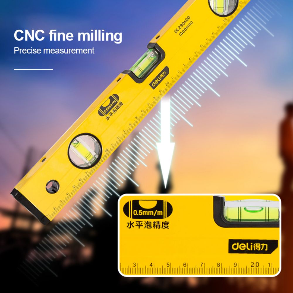 Deli 30-100CM Magnetic Level Bar Mini Spirit Level Bar with Magnet ...