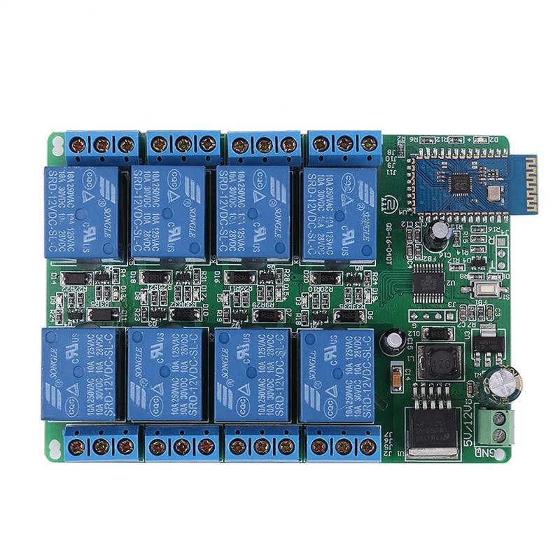 8 Channel Bluetooth Relay Android Mobile Remote Control Switch Motor ...