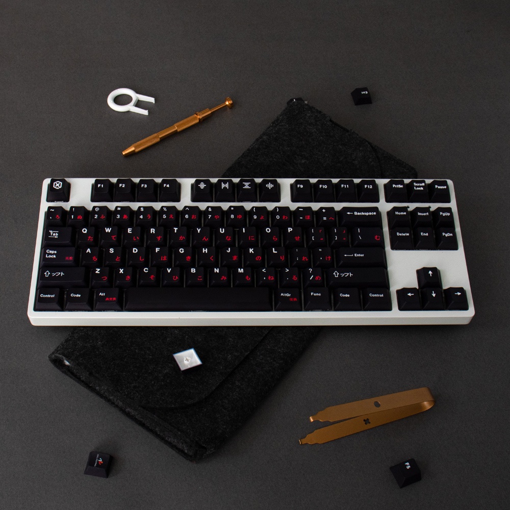 GMK WOB Red Cyrillic PBT 129 Keys DYE Sublimation Cherry Profile Keycap ...