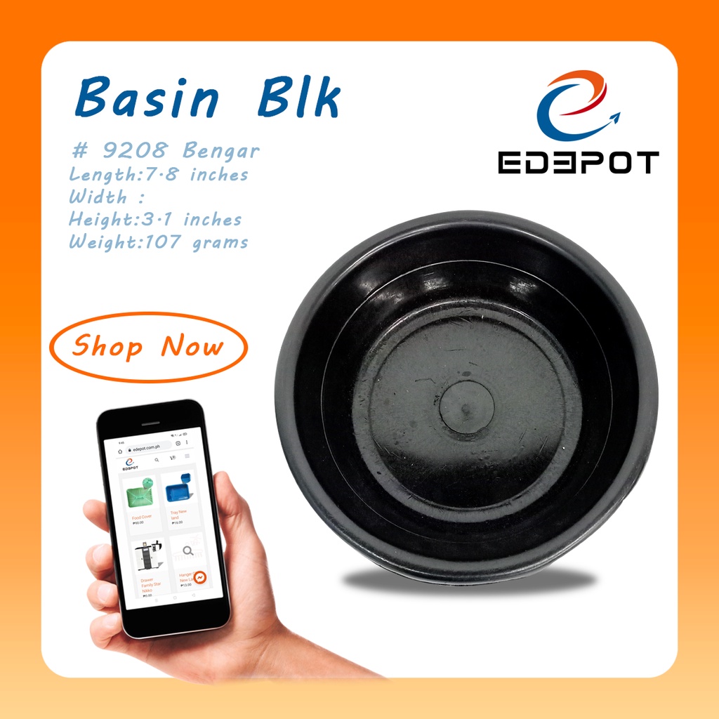 Happy Plastic Multipurpose Heavy Duty Plastic Mini Basin Palangana ...