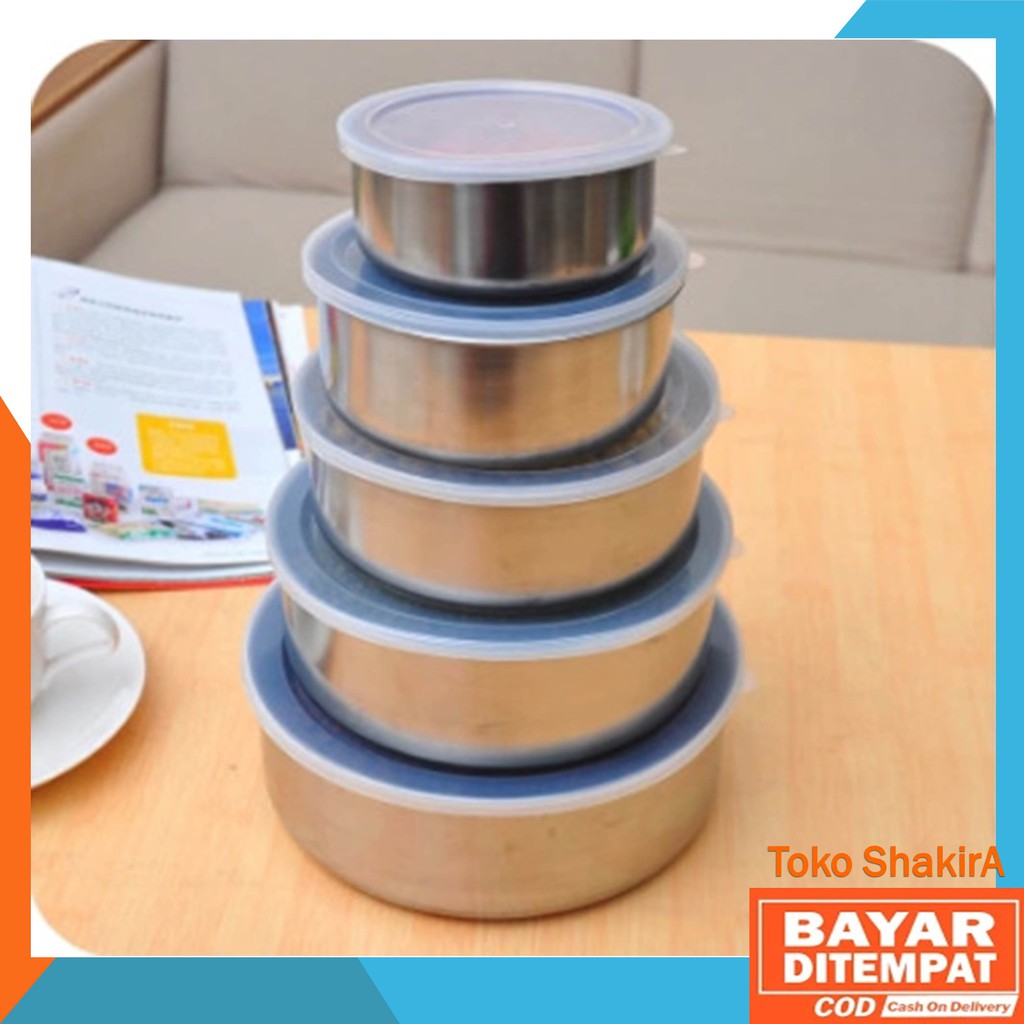 5 STAINLESS Steel Stacking Basket Contains 5 FRESH Boxes | Shopee Philippines