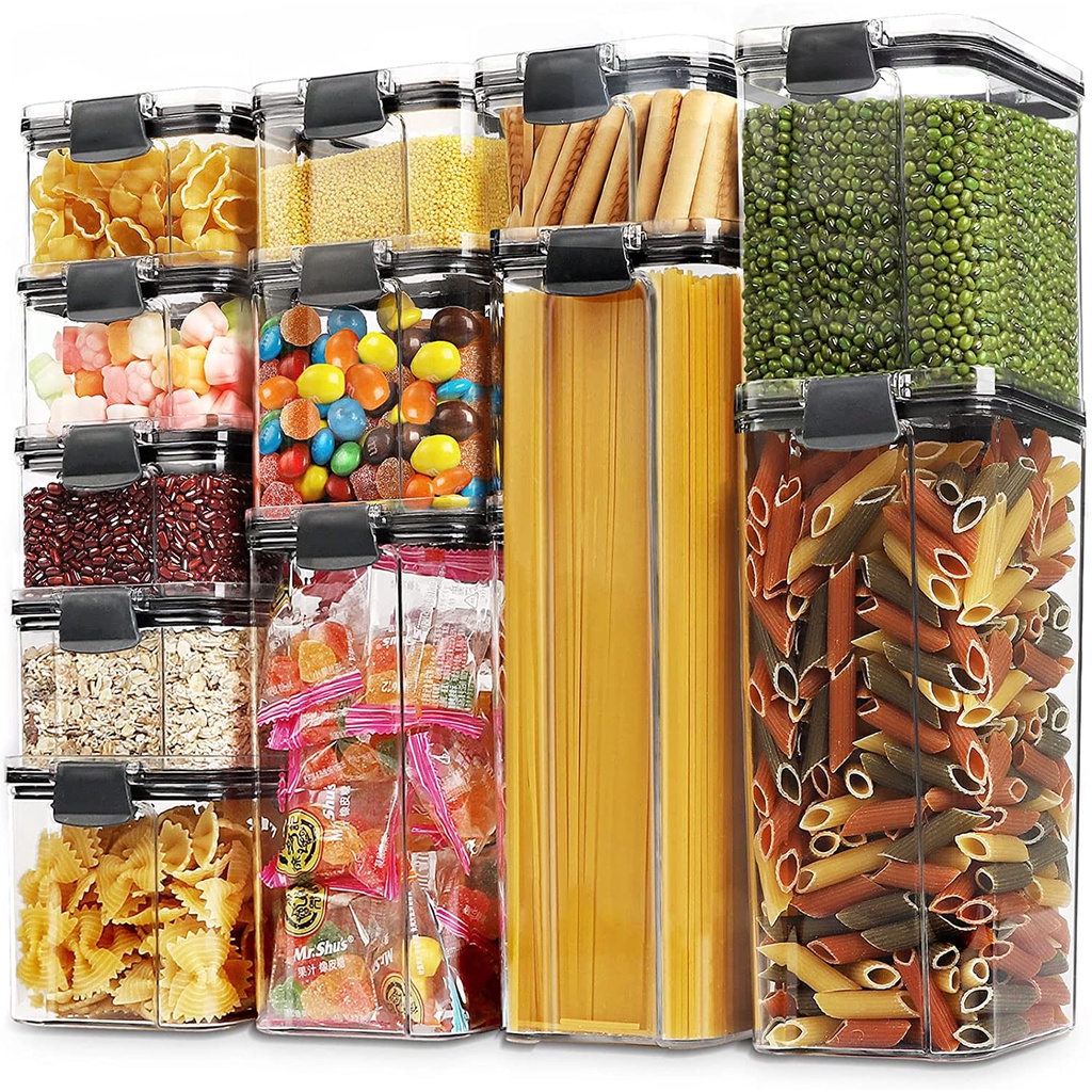 Japanese Airtight Stackable Plastic Food Cereal Container Kitchen ...