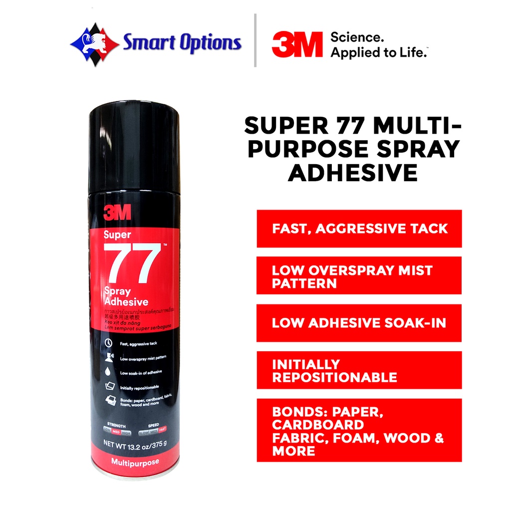 3M™ SUPER 77™ SPRAY ADHESIVE 13.2oz | Shopee Philippines