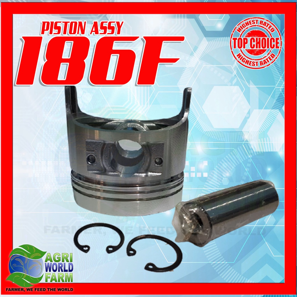 PISTON ASSY 186F 10HP AIRCOOLED DIESEL ENGINE | Shopee Philippines