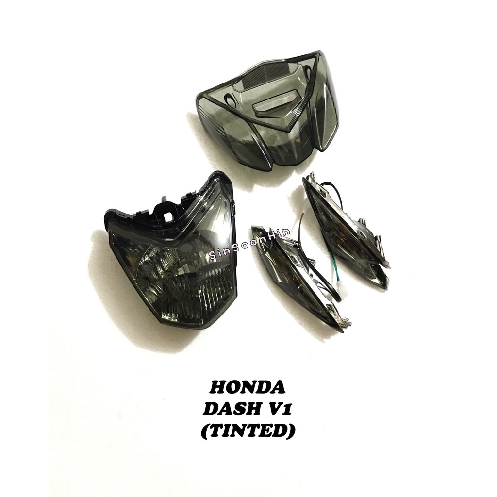 HONDA WAVE DASH110 V1 / DASH-V1 Head Lamp + Front Signal +Tail Lamp ...