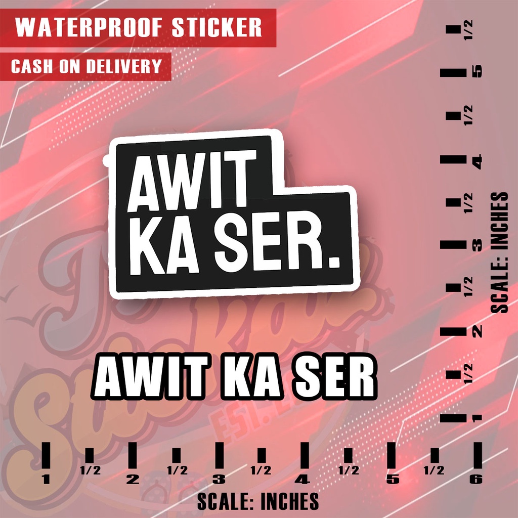 Filipino Statements, Expression Stickers | Hologram / Vinyl | JRP ...