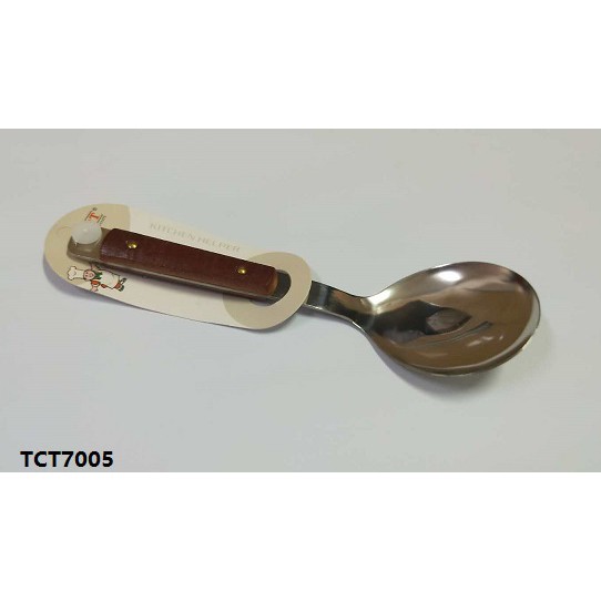 Stainless Steel Cooking Utensils Rice Spoon Laddle TCT7005 | Shopee ...