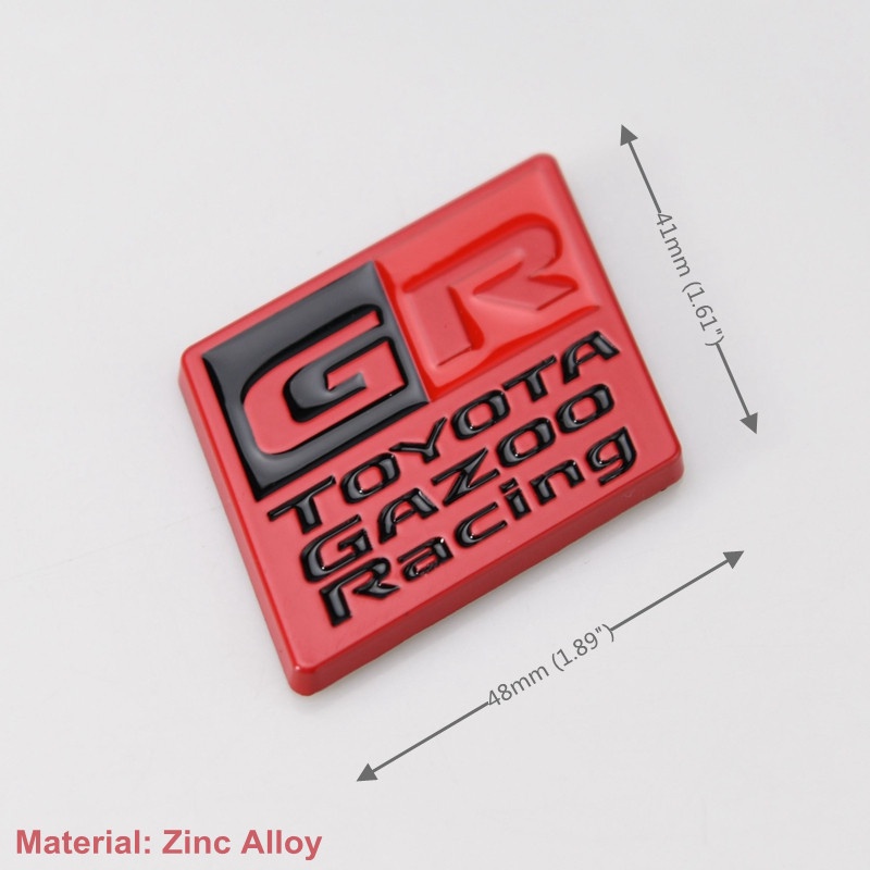 3D Car Emblem Sticker GR SPORT Front Hood Grille & Rear Trunk ...