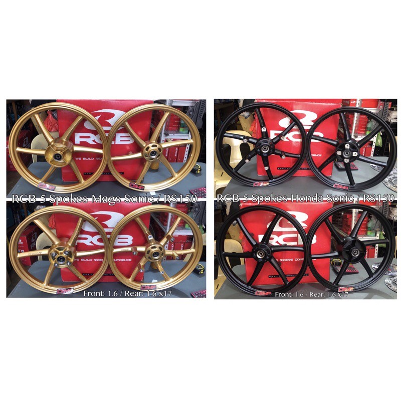 RCB 6 Spokes Mags Honda GTR150 | Shopee Philippines