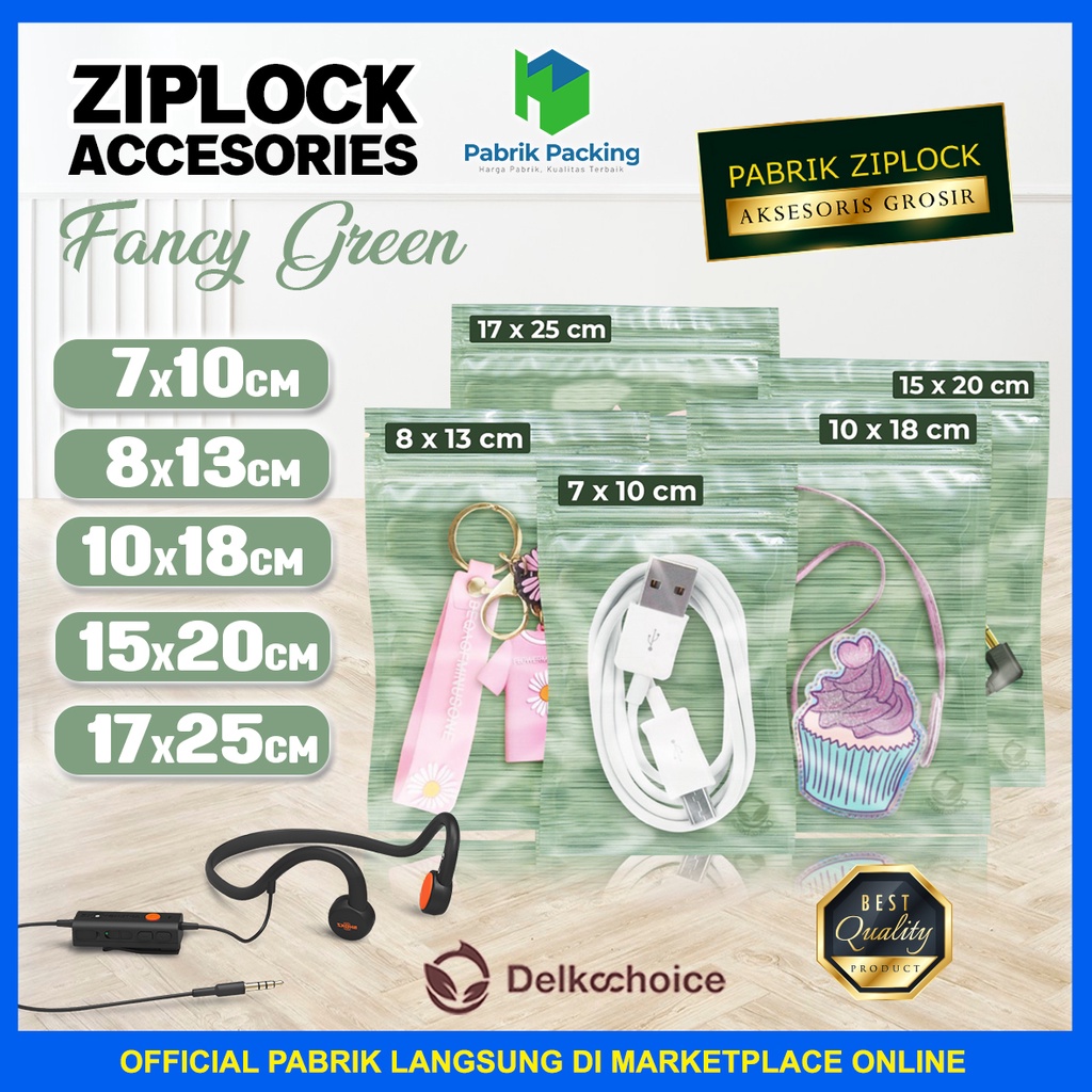 Green Plastic Accessory Clip with Ziplock Premium Grade Unit | Shopee ...