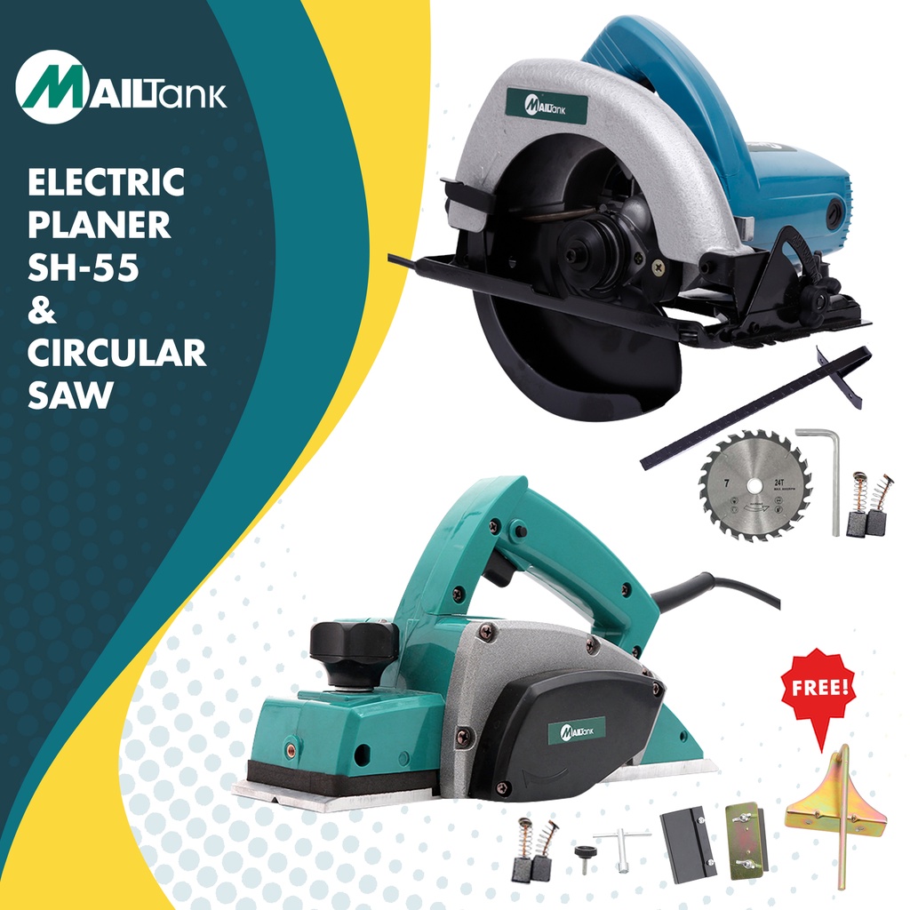 MAILTANK (SH209.SH194) Circular Saw & Electric Wood Planer | Shopee ...