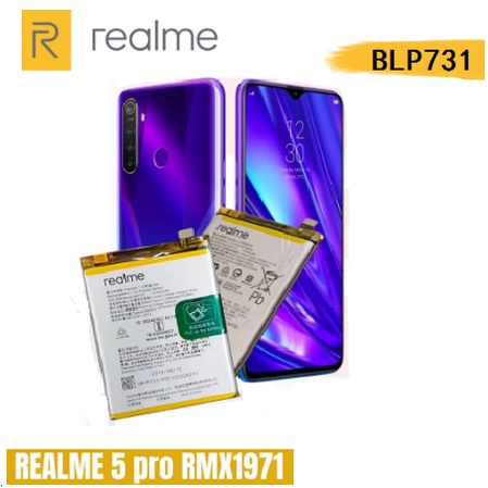 For Realme 5 pro RMX1971 Battery Model: BLP731 (4035mAh) Original ...