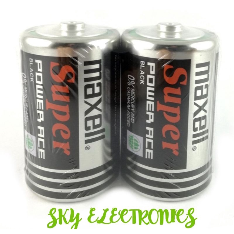 MAXELL SUPER POWER ACE SIZE D BATTERY (PAIR) | Shopee Philippines