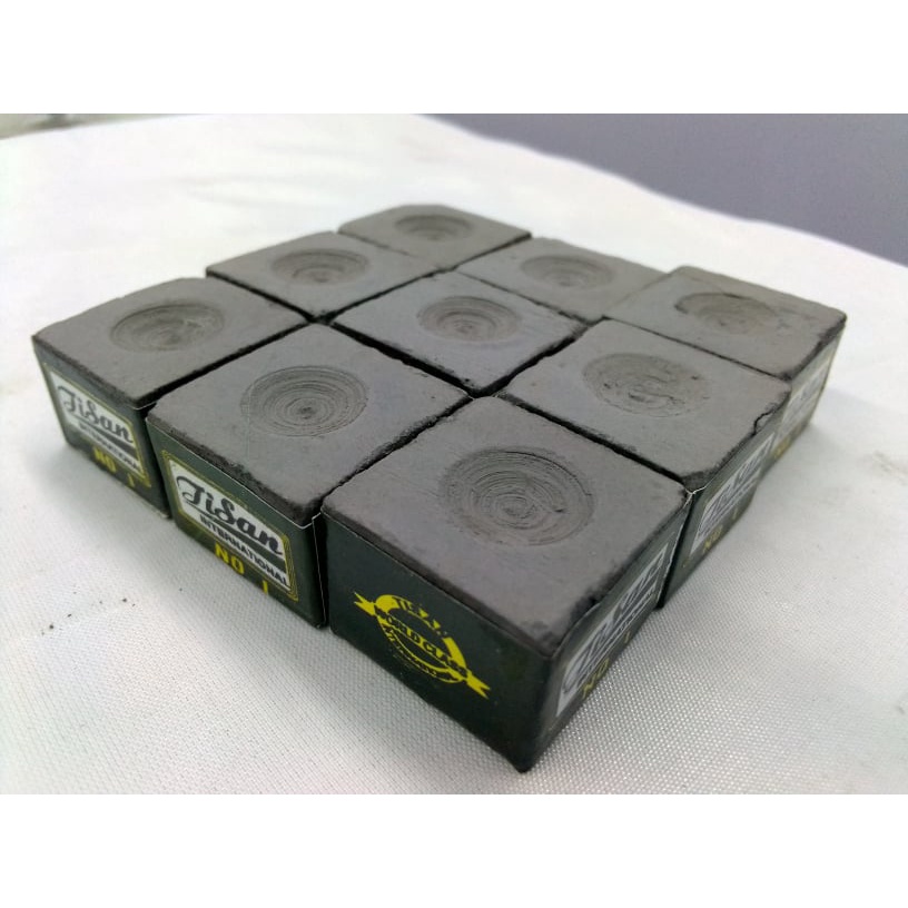 9PCS TISAN GRAY BILLIARD CUE CHALK/TISA NG TAKO NG BILYARAN(BILLIARD ...