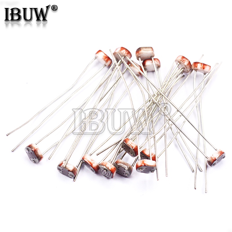 50PCS LDR Photo Light Sensitive Resistor Photoelectric Photoresistor ...