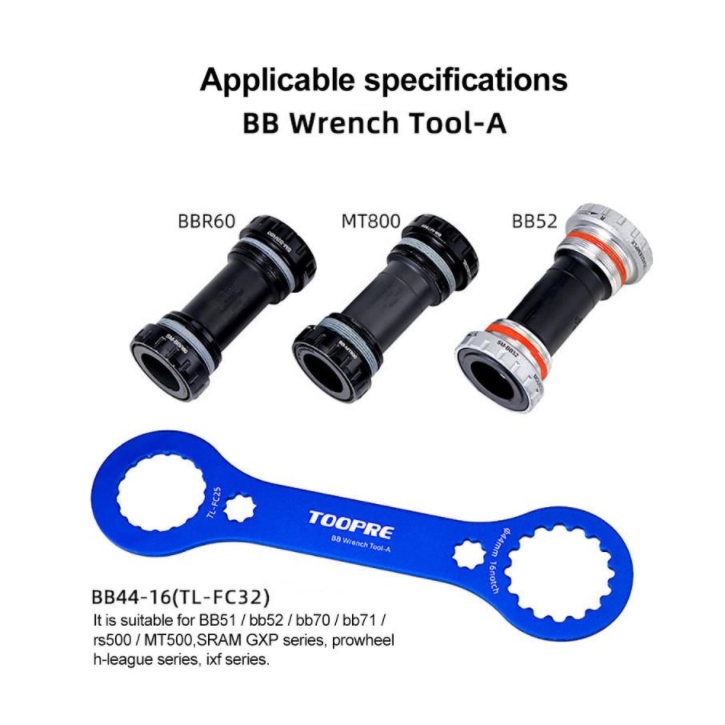 Bicycle BB Wrench Multifunctional Tool For Shimano BBR60 MT800 MT9100 ...