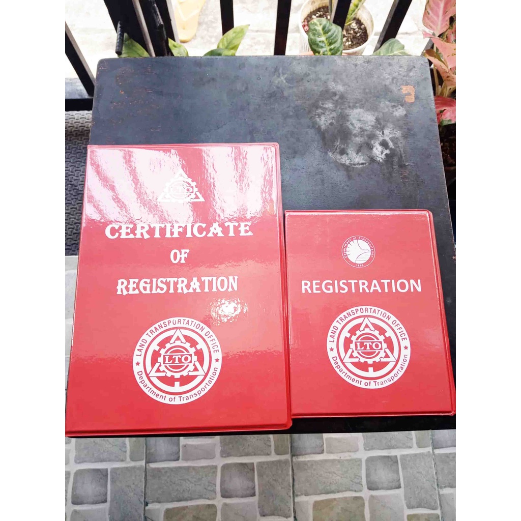 New 2022 OR CR Holder / Car Registration Holder /A4 size (Red) | Shopee ...