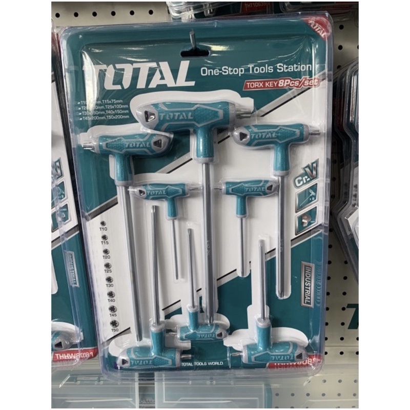 Total 8pcs T-handle torq wrench set/ torx key set THHW8083 | Shopee ...