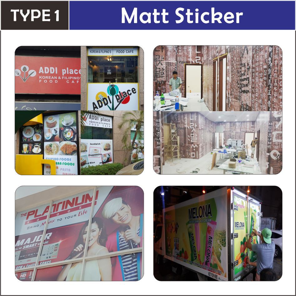 High Quality Customized Vinyl Sticker Printing / Matte Glossy Clear ...