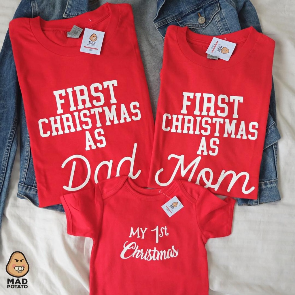 MAD POTATO First Christmas Family Terno Shirts Christmas Terno Shirts ...