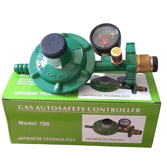Regulator LPG with Gauge Heavy Duty Pressure Valve and Anti Explosion ...