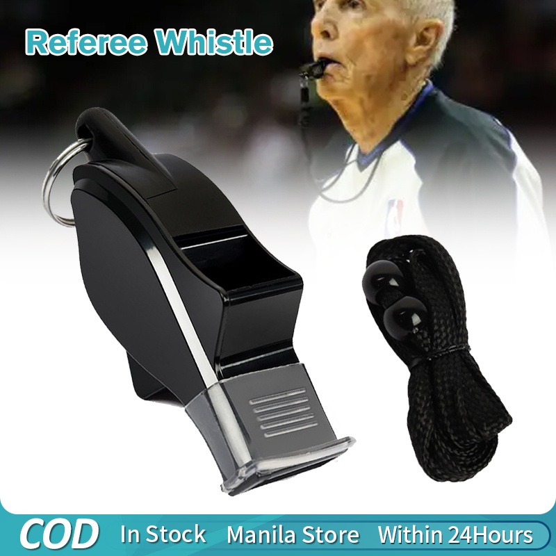Referee Whistle Plastic Sports Whistles with Lanyard and Mouth Grip for ...