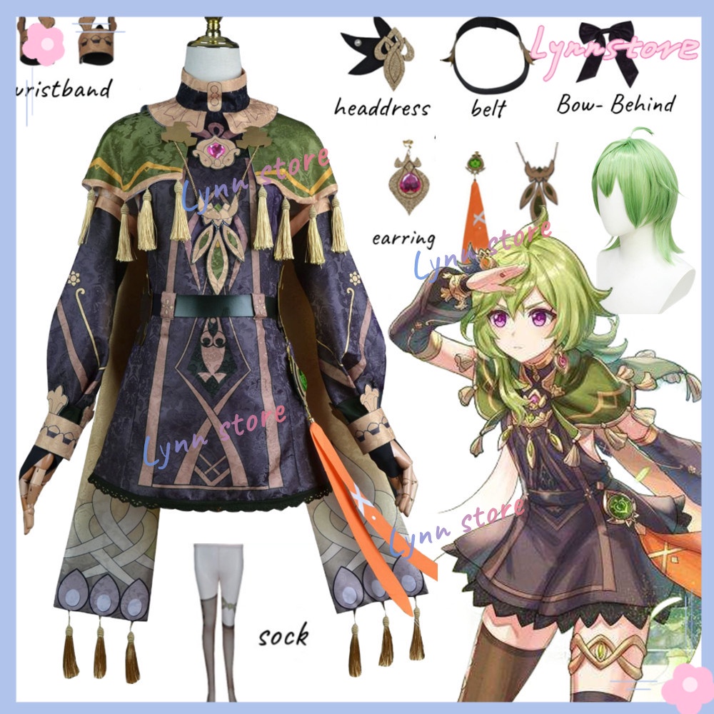 Game Genshin Impact Collei Cosplay Costume Genshin Impact Collei ...