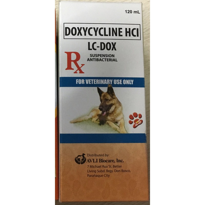 LC-DOX Suspension (Antibacterial) for Cats and Dogs 60ml | 120ml ...