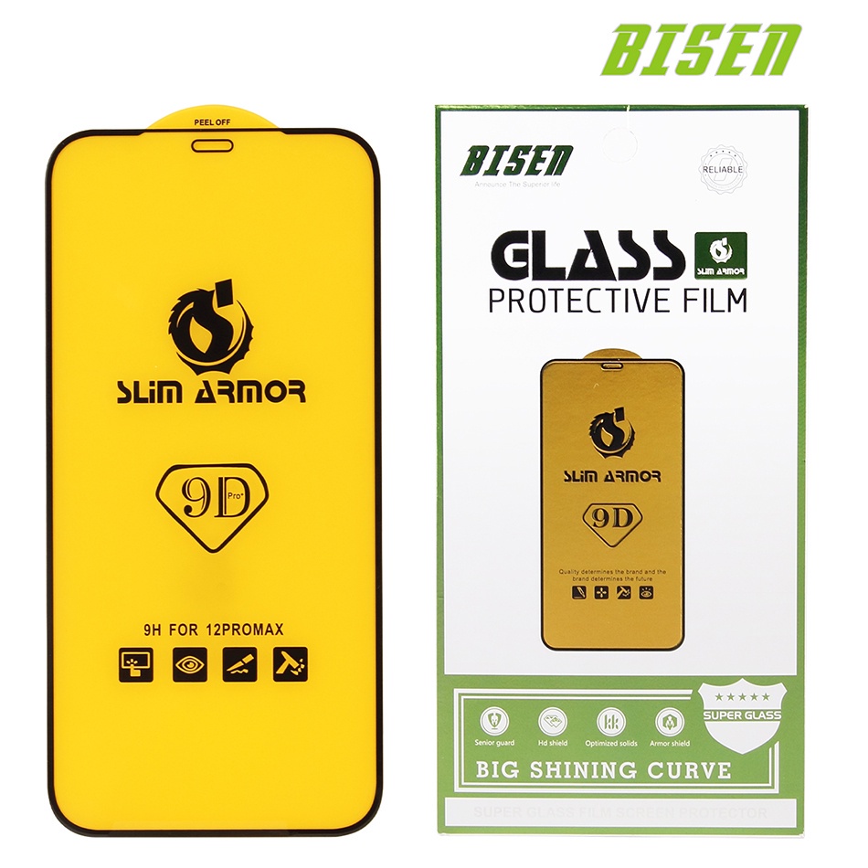 BISEN 9D Full Tempered Glass For Realme C35 C33 C31 C30 C25 C21Y C20 ...