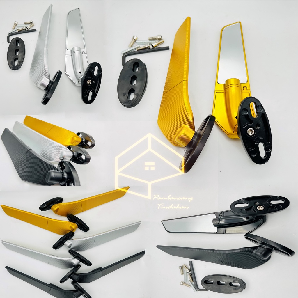 Universal Winglet Types Stealth Mirror(Nmax, Aerox, Adv, Ninja ...