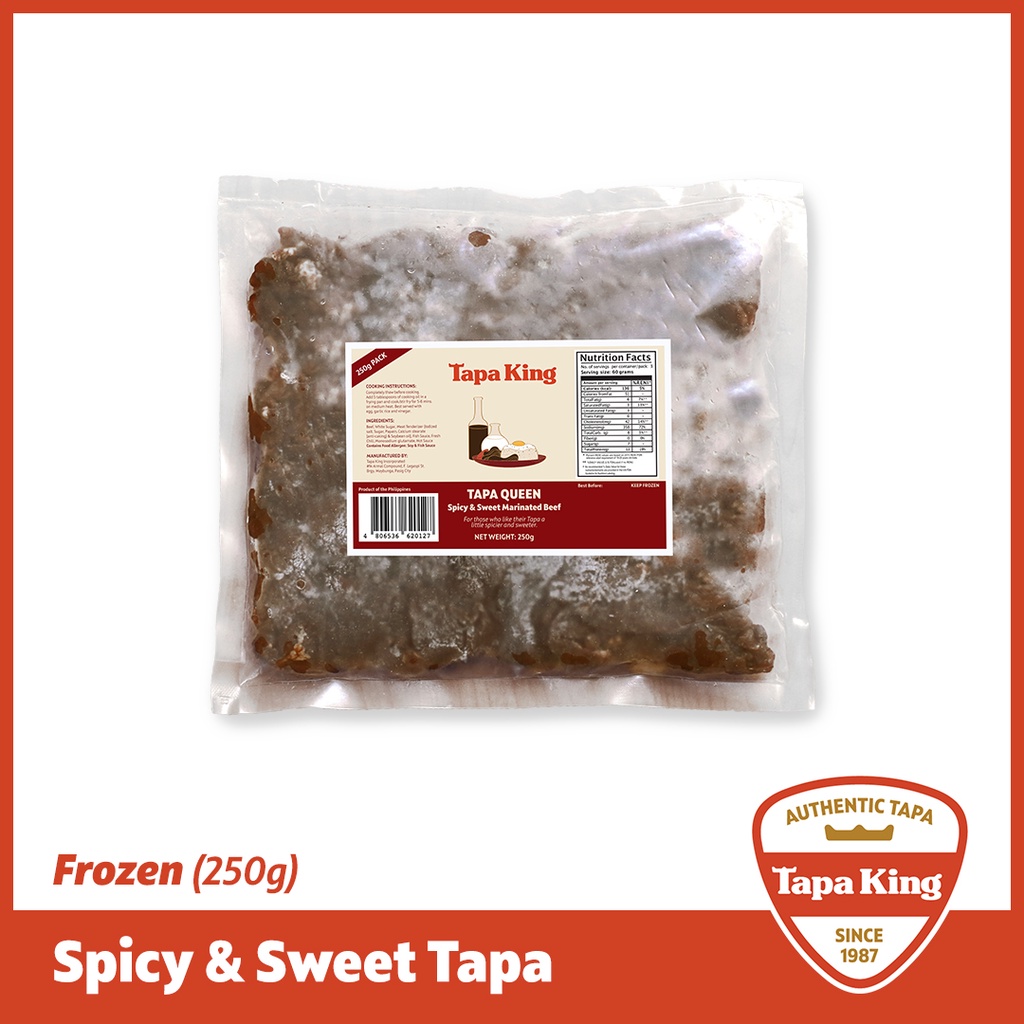 Tapa King Spicy & Sweet Beef Tapa - Tapa Queen 250g | Shopee Philippines