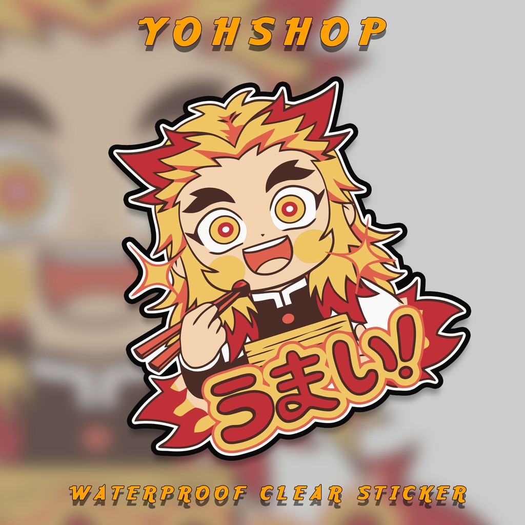 Kimetsu no Yaiba (Demon Slayer) - Kyojuro Rengoku Waterproof Sticker ...