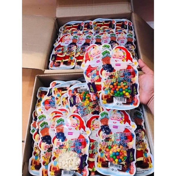 Santa Claus Candy 100 packs per Box Christmas Giveaways Pack Assorted ...