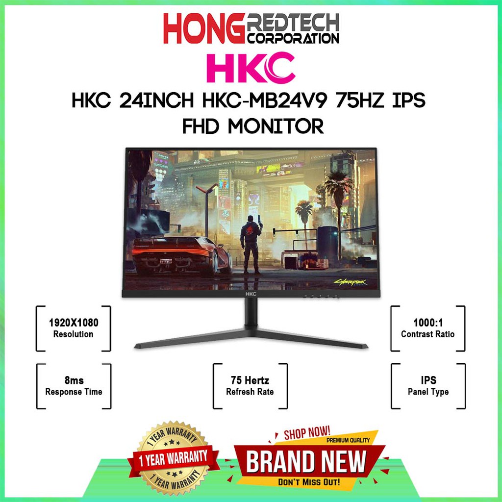 HKC 24INCH HKC-MB24V9 75HZ IPS FHD MONITOR | Shopee Philippines