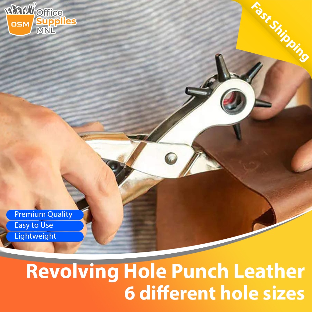 Revolving Punch Leather Strap Watch Band & Belt Hole Puncher | Shopee ...