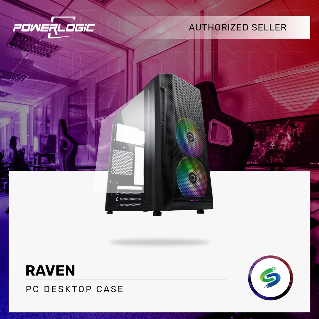 STEQ PowerLogic Raven Agile Gaming Series Casing | Shopee Philippines