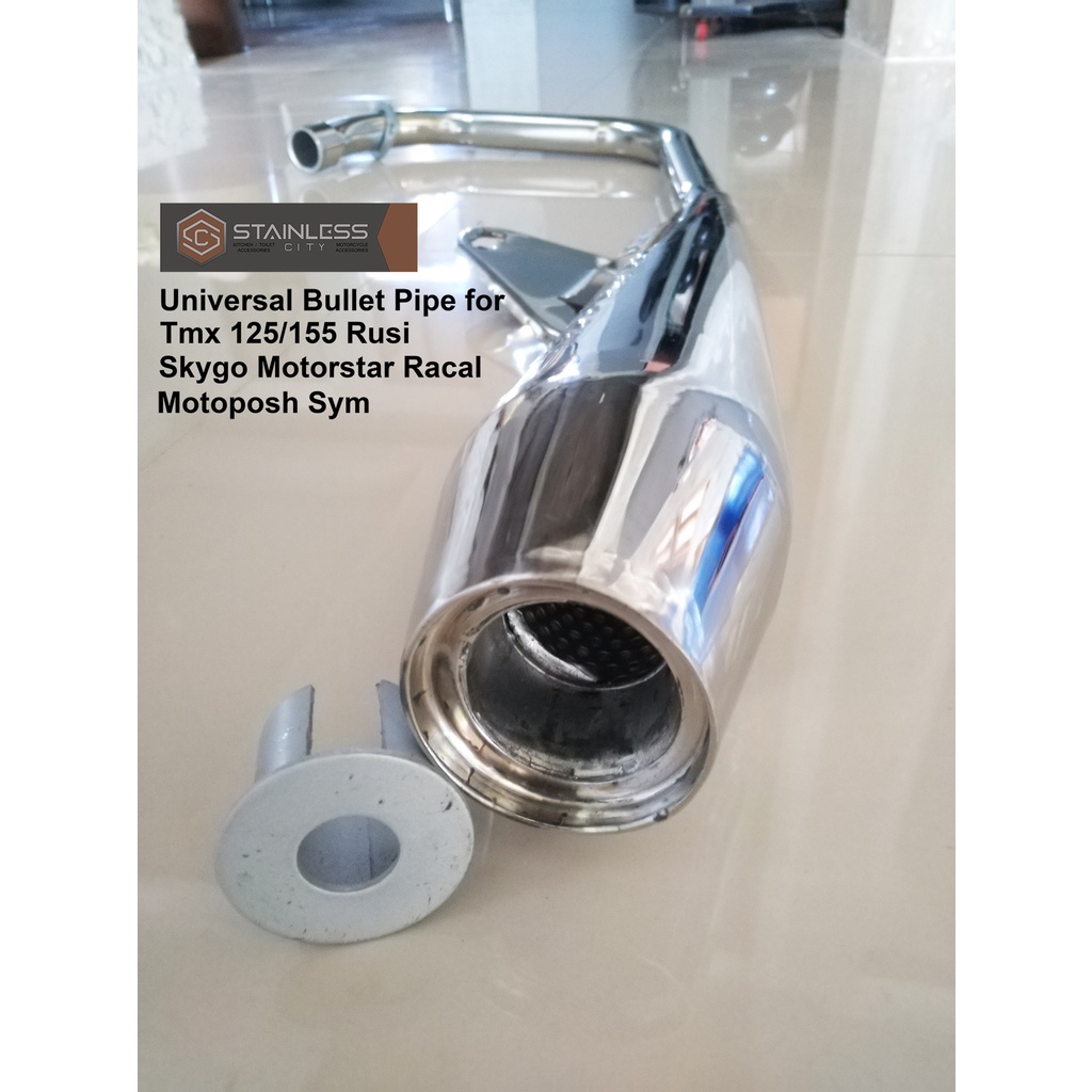 Universal Bullet Pipe for Tmx 125/155, Rusi, Skygo, Motorstar, Pinoy ...