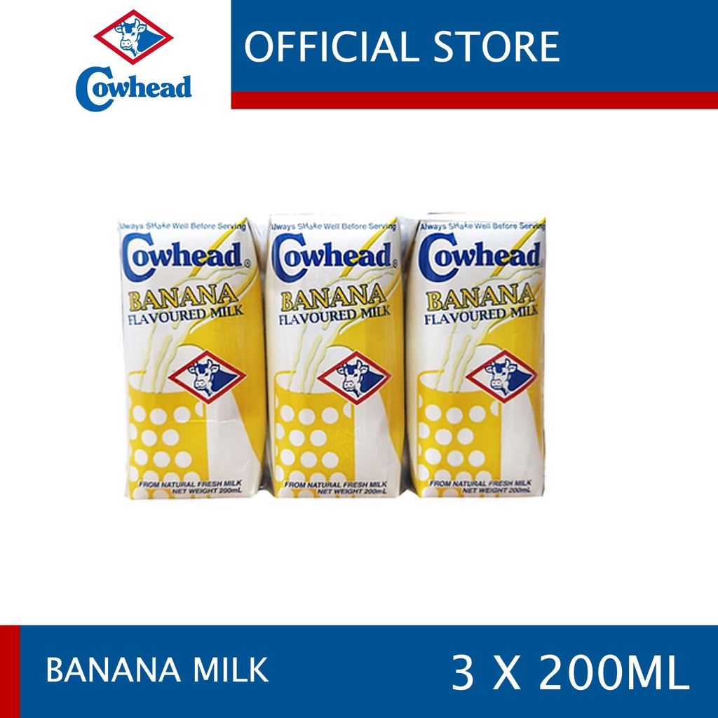 Cowhead Banana Milk 200mL x 3 | Shopee Philippines